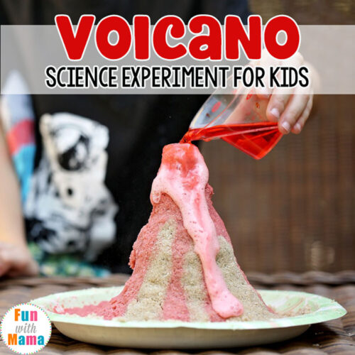 FUN Baking Soda Volcano Experiment For Kids - Fun with Mama