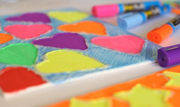 Canvas Name Art Craft For Kids
