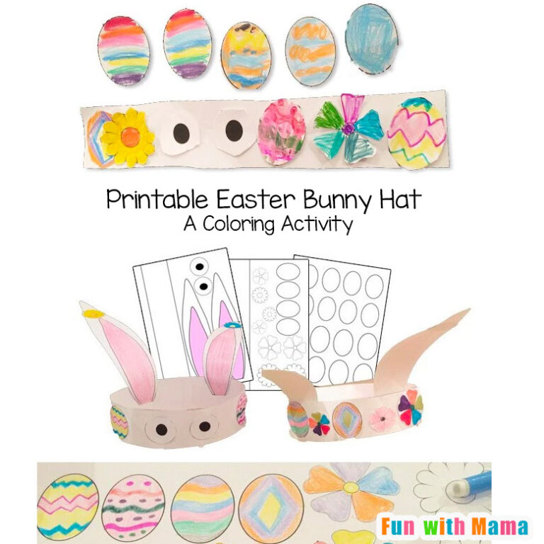Bunny Hat Easter Crafts For Kids - Fun with Mama