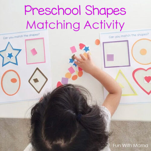 Preschool Shape Matching Activity