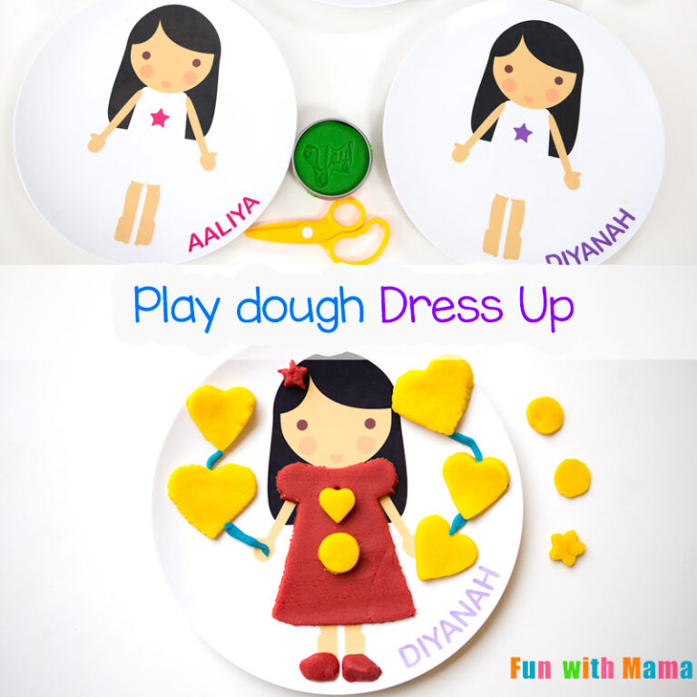 Playdough Dress Up Activity - Fun with Mama
