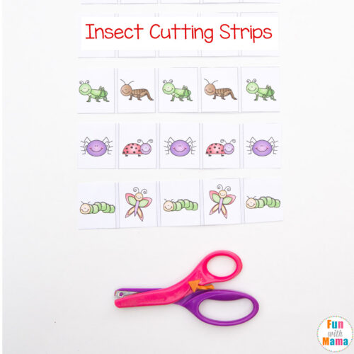 Cutting Practice For Preschoolers - Fun with Mama