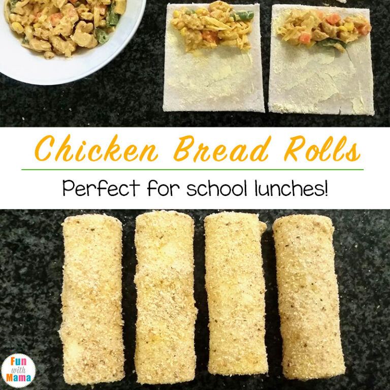 Chicken Bread Rolls School Lunch Idea - Fun with Mama