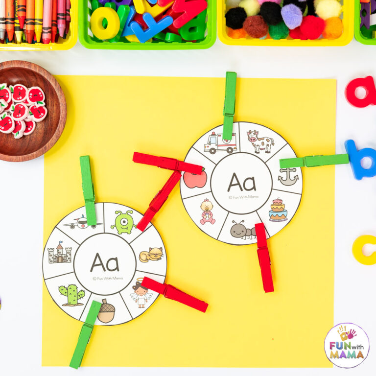 Letter A Preschool Printable Pack - Fun with Mama