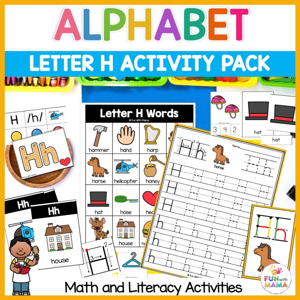 Letter H Worksheets + Activities - Fun with Mama