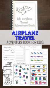 Travel Adventure Airplane Activity Book For Kids - Fun with Mama