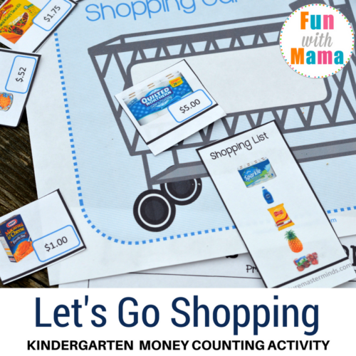 Grocery Shopping Money Counting Activity - Fun with Mama