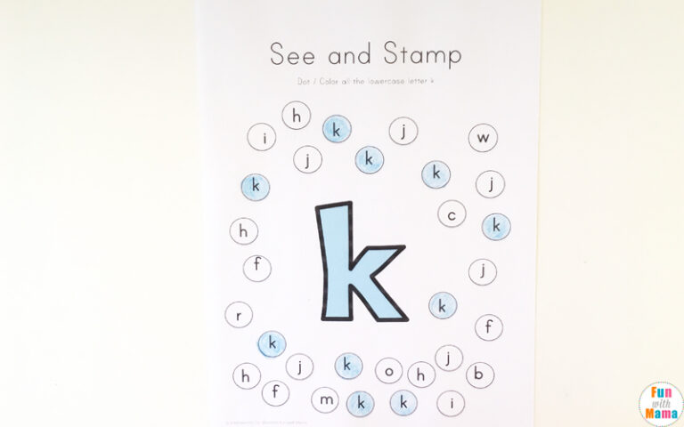 Letter K Worksheets - Fun with Mama