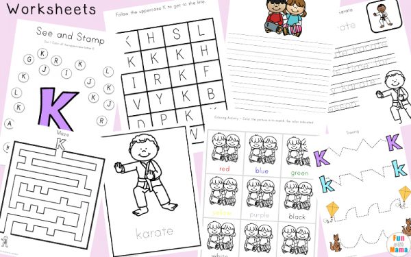 Letter K Worksheets - Fun with Mama