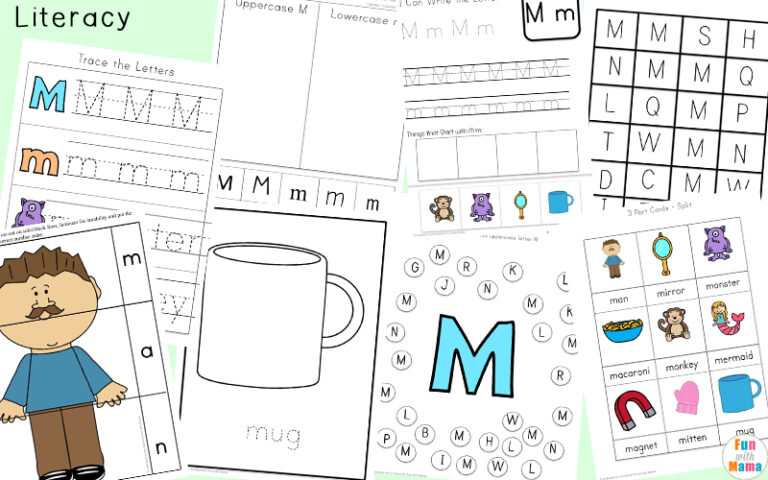 Letter M Worksheets - Fun with Mama