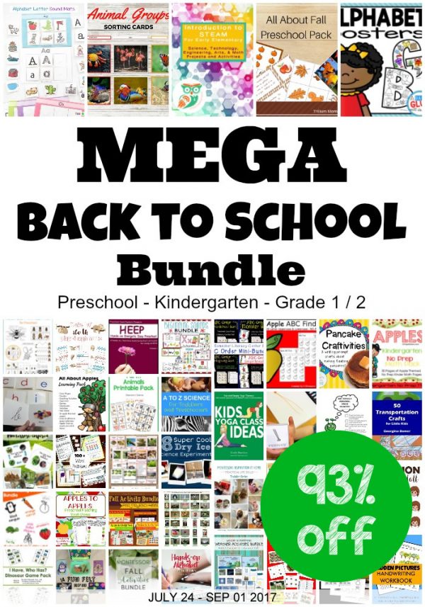 Printable Back to School Preschool Mega Bundle - Fun with Mama