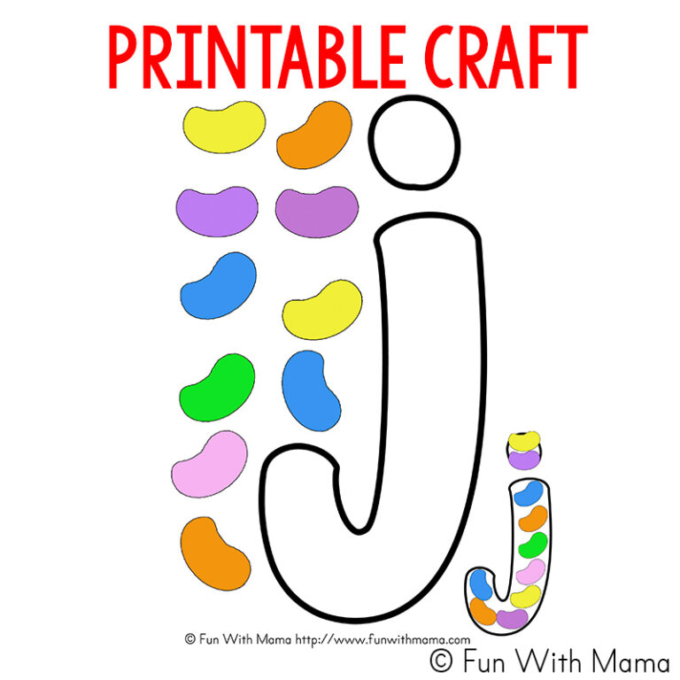 Letter J Worksheets + Activities - Fun with Mama