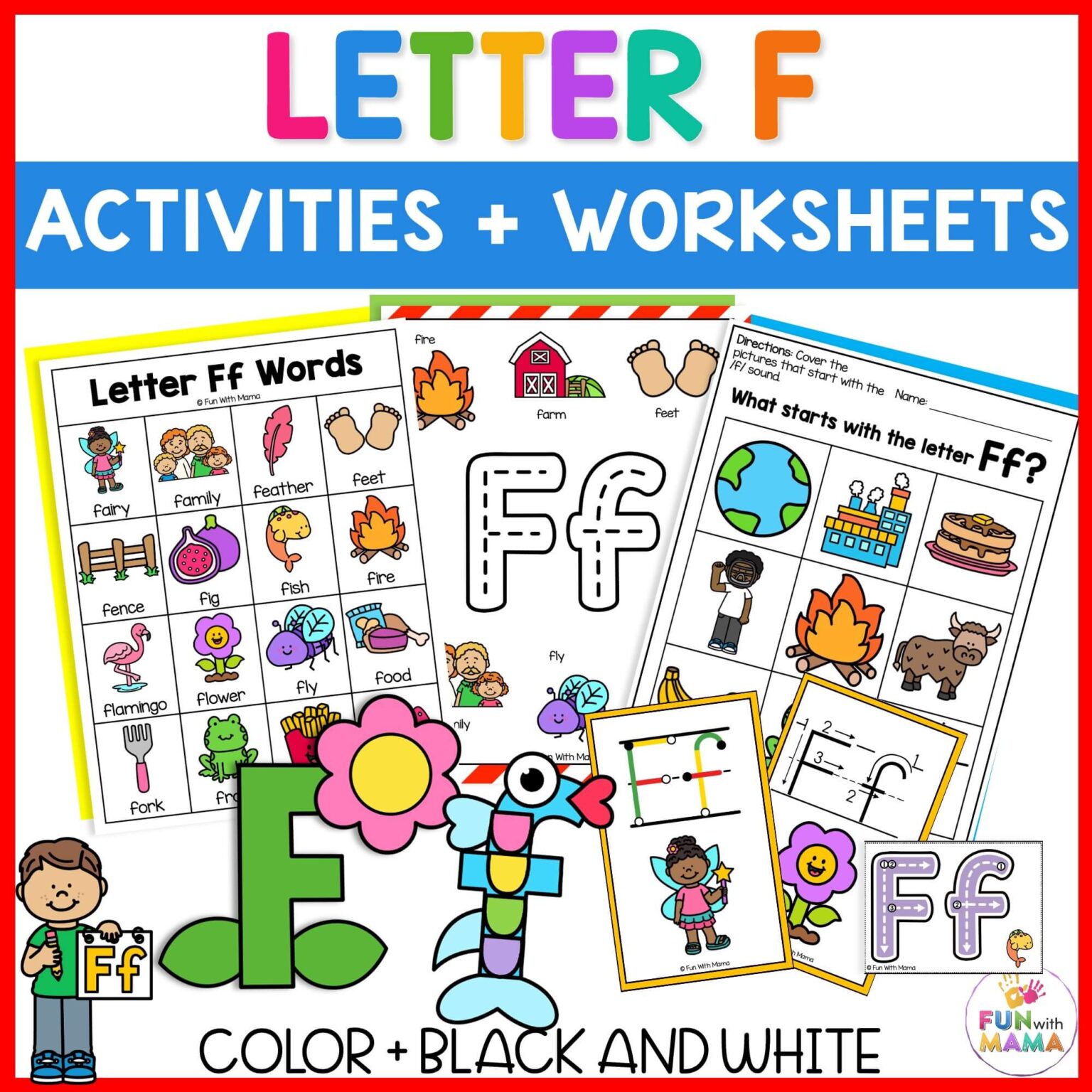 33+ Letter F Activities for Preschool - Fun with Mama