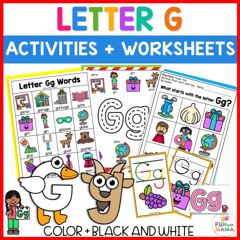33+ Letter G Activities (Free Pack Included) - Fun with Mama