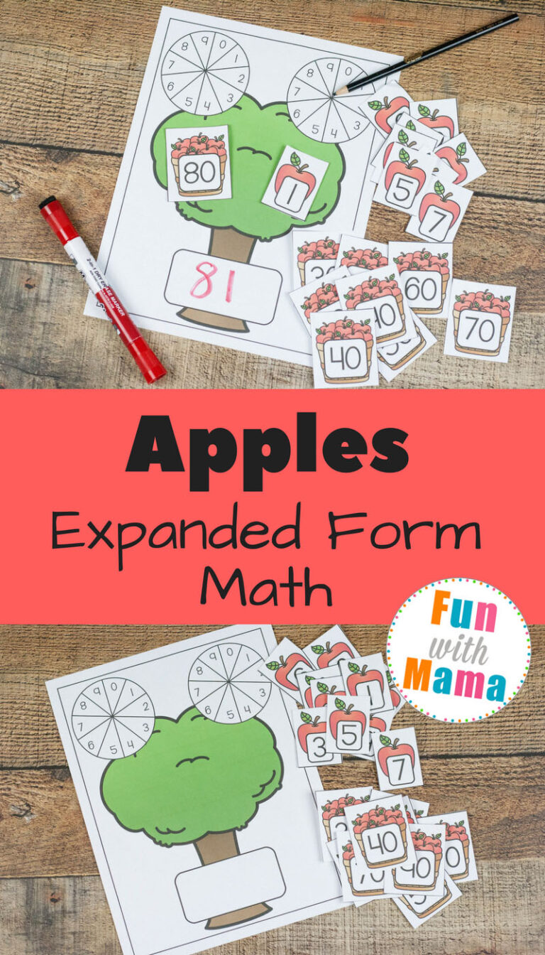 Enhance Math Understanding with Apple Themed Expanded Form - Fun with Mama
