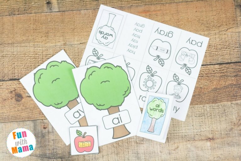 Learning to Read with Apple Vowel Teams - Fun with Mama