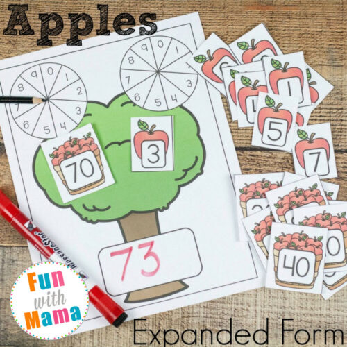 Enhance Math Understanding with Apple Themed Expanded Form - Fun with Mama
