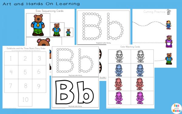 Goldilocks And The Three Bears Printable Pack - Fun with Mama