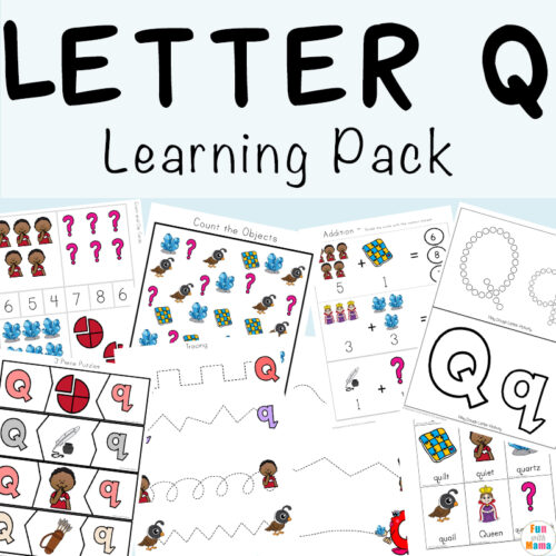 Letter Q Preschool Printable Pack - Fun with Mama