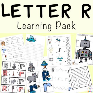 Letter R Worksheets and Printable Preschool Activities Pack - Fun with Mama