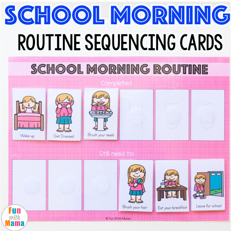 Kids Schedule Morning Routine For School Fun With Mama