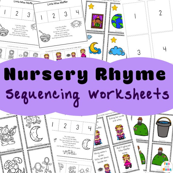 Nursery Rhymes Sequencing Worksheet Activities - Fun with Mama