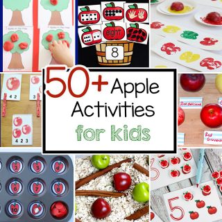 50+ Fun Apple Activities For Preschoolers + Kindergarten