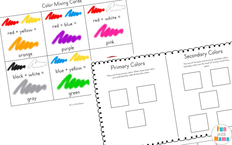 Colors Activity Mini Pack - Fun with Mama
