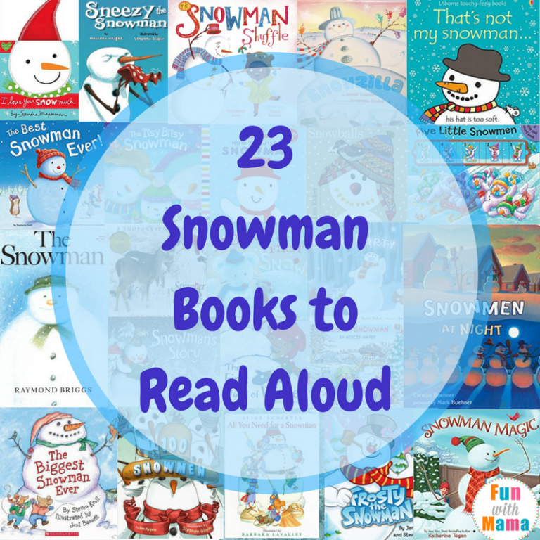 23 Read Aloud Snowman Books For Preschoolers - Fun with Mama