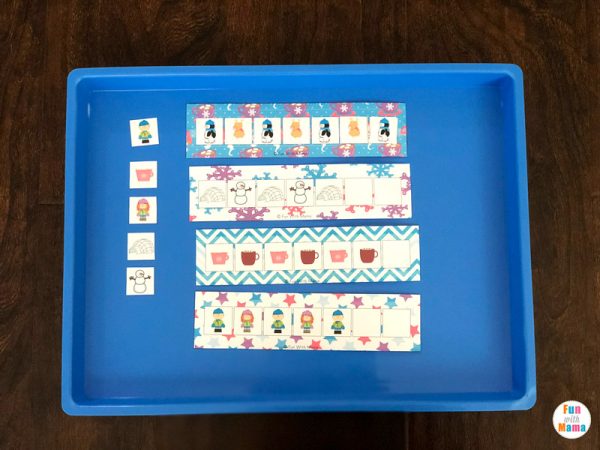 Winter Pattern Cards - Fun with Mama