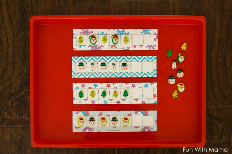 Winter Pattern Cards - Fun with Mama