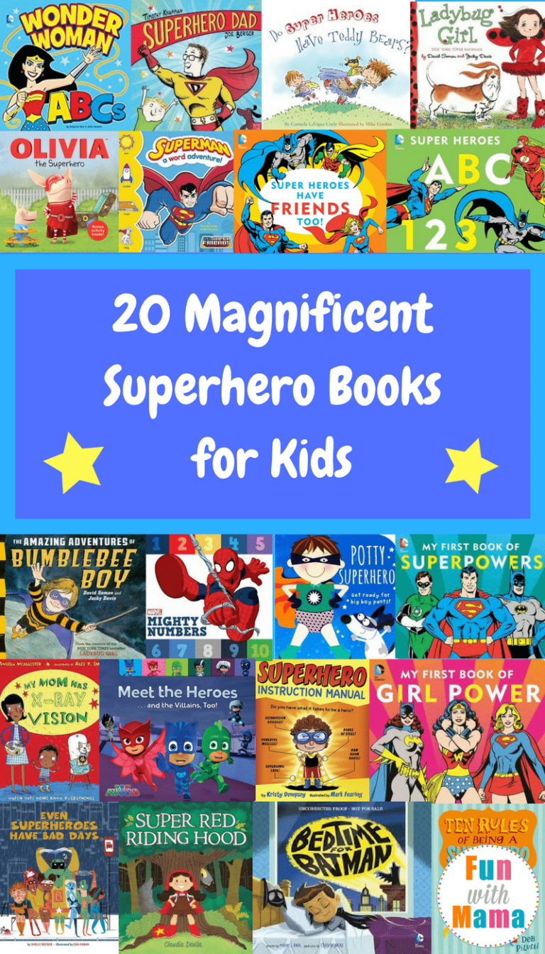 20 Magnificent Superhero Books for Kids - Fun with Mama