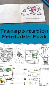 Transportation Theme Preschool Activities - Fun with Mama