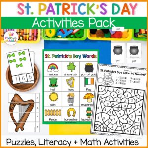 St. Patrick's Day Activities + Worksheets - Fun with Mama