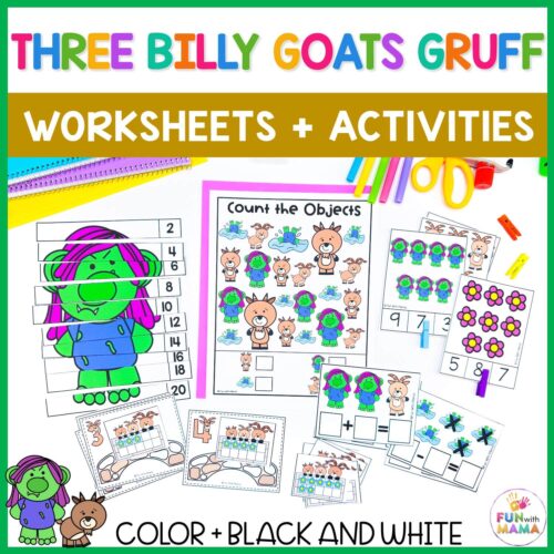 20+ Three Billy Goats Gruff Activities - Fun with Mama