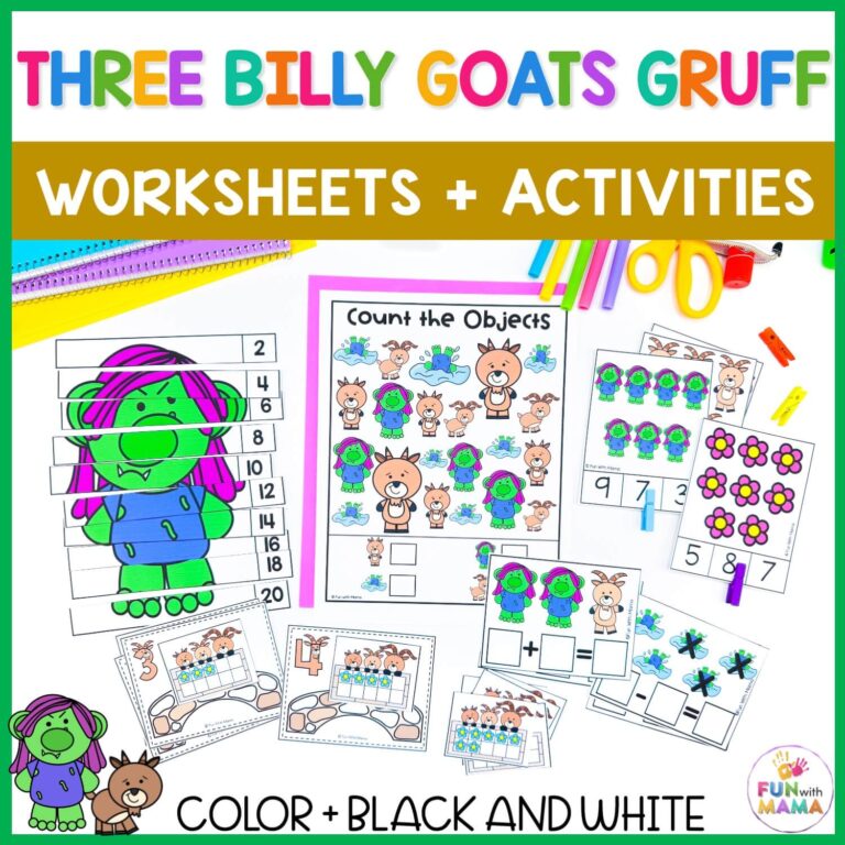 20+ Three Billy Goats Gruff Activities - Fun with Mama