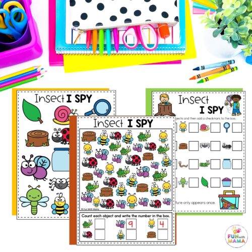 24+ Preschool Insect Activities and Worksheets - Fun with Mama
