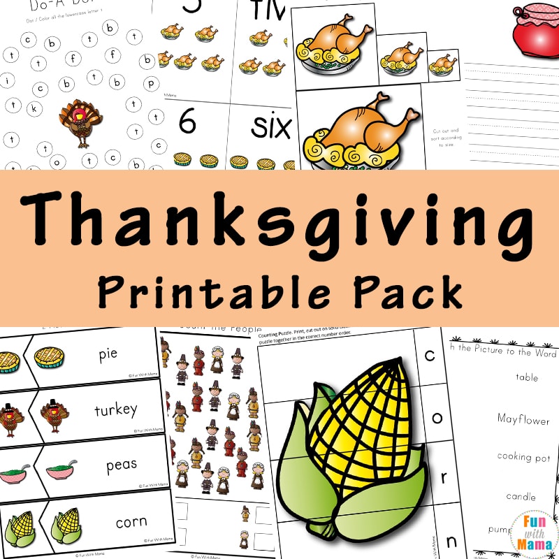 A Thanksgiving Printable Pack For Learning History More A Thanksgiving Printable Pack For Learning History More