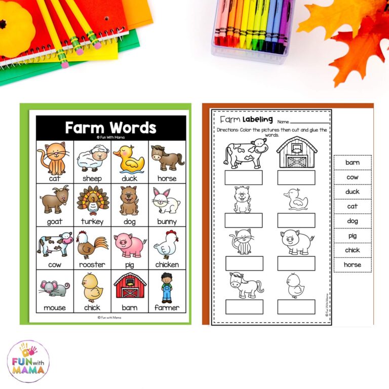21+ Farm Animal Activities For Preschoolers - Fun with Mama