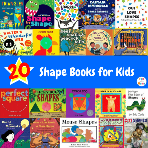 20 Shape Books for Kids - Fun with Mama