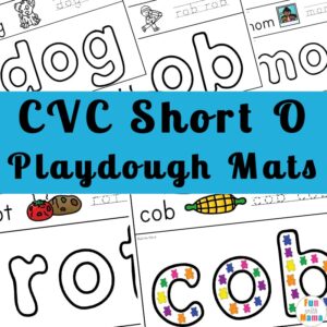 CVC Short E Words Worksheets - Fun with Mama