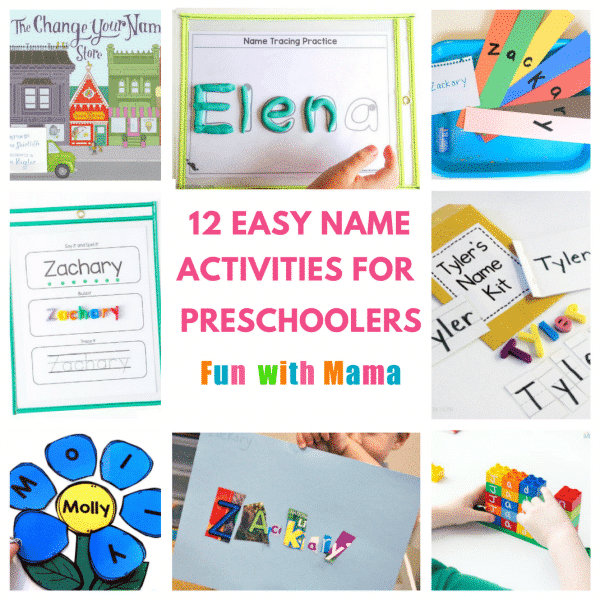 12 Hands On Name Activities For Preschooolers - Fun with Mama