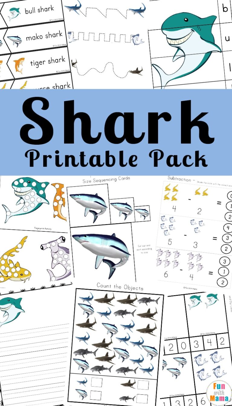 Shark Week Activities For Kids - Fun with Mama