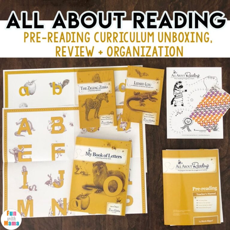 All About Reading Pre Reading Review + Unboxing - Fun with Mama