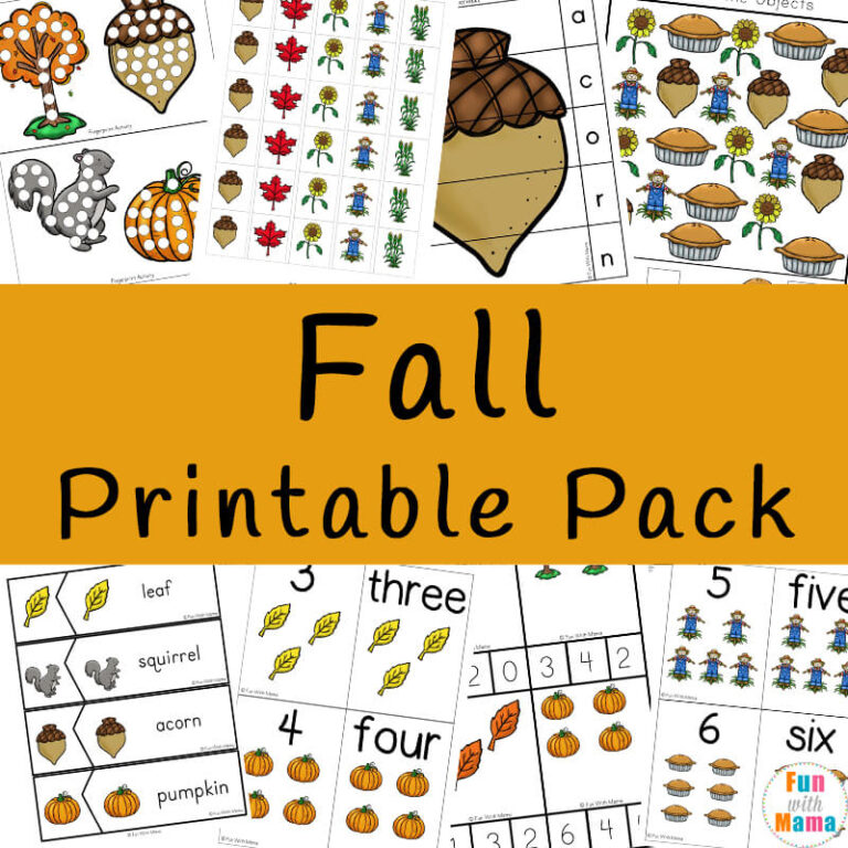 Preschool Fall Activities - Fun with Mama