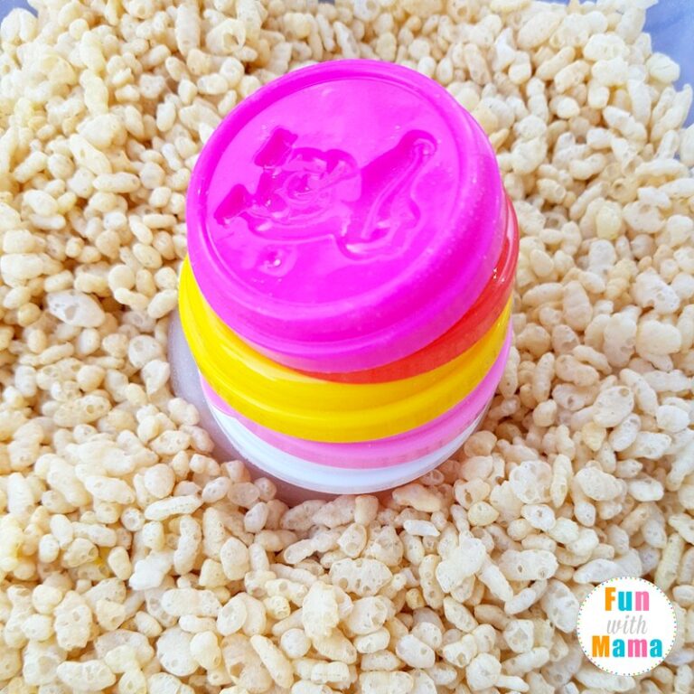 Preschool Shapes Sensory Table - Fun with Mama