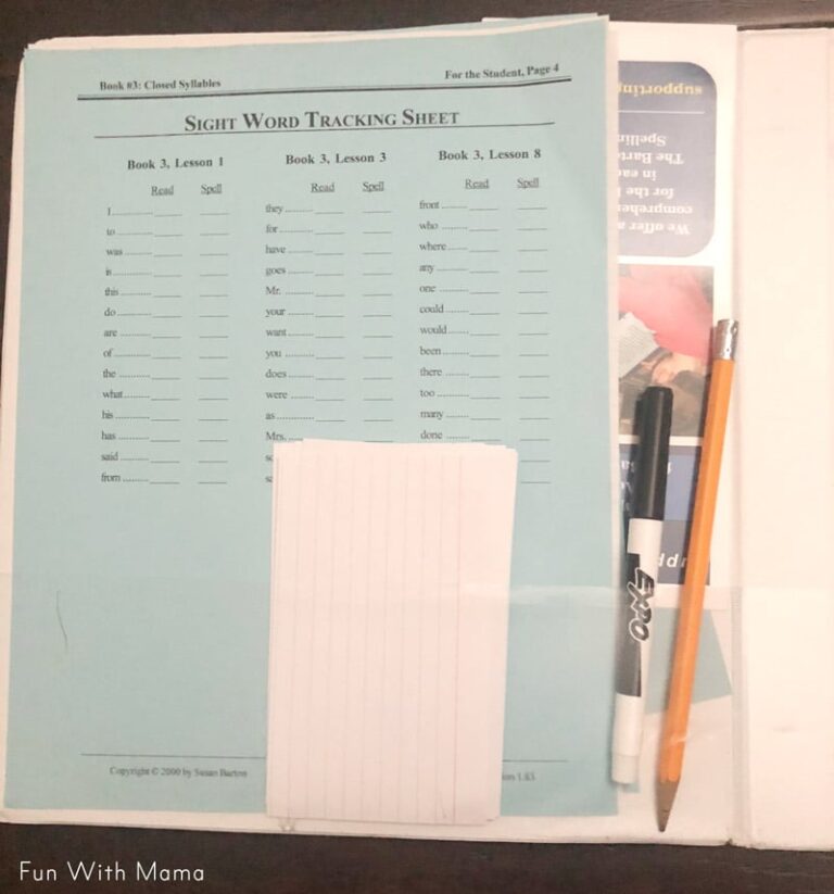 Barton Reading and Spelling Review - Fun with Mama