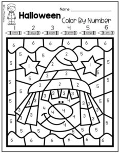 11 FREE Halloween Color By Number Printables - Fun with Mama