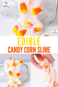 Edible Slime - Candy Corn Slime Recipe - Fun with Mama