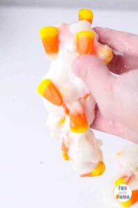 Edible Slime - Candy Corn Slime Recipe - Fun with Mama